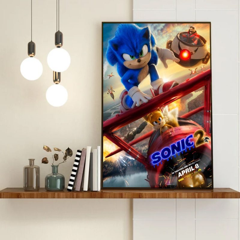 Sonic The Hedgehog 2 Poster Wall Art - Kaiteez