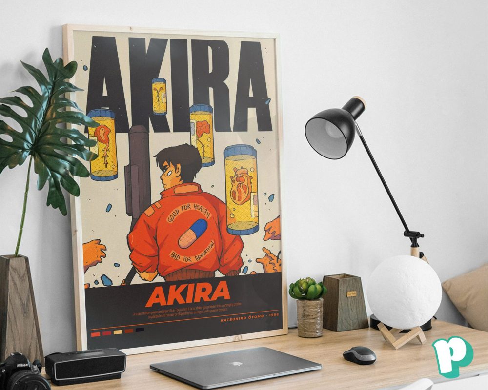 Akira Anime Movie Wall Art Decor Poster Canvas - Kaiteez