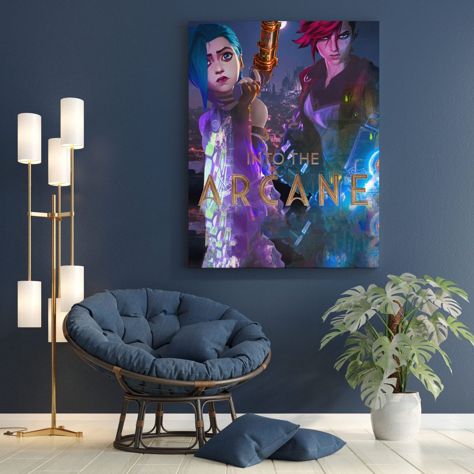 Ekko And Jinx Arcane League Of Legends Poster Canvas - Kaiteez