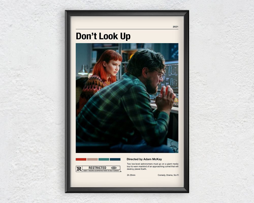 Don't Look Up Movie 2021 Home Decor Poster Canvas - Kaiteez