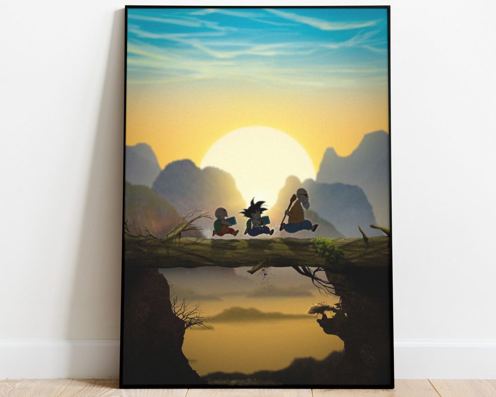 Dragon Ball Z Baby Goku Krillin Master Roshi Classic Anime Movies Manga ...