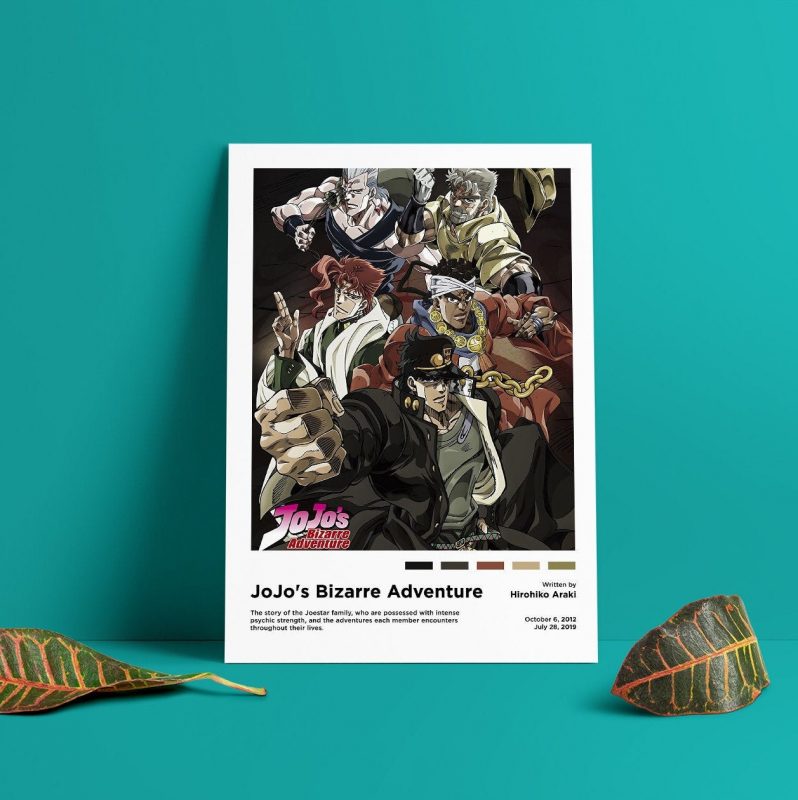 Jojo Bizarre Adventure Anime Poster Canvas - Kaiteez
