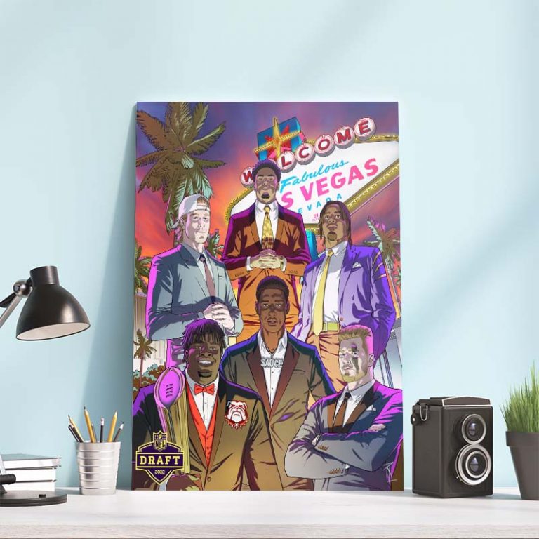 NFL Draft 2022 Las Vegas Poster Canvas - Kaiteez