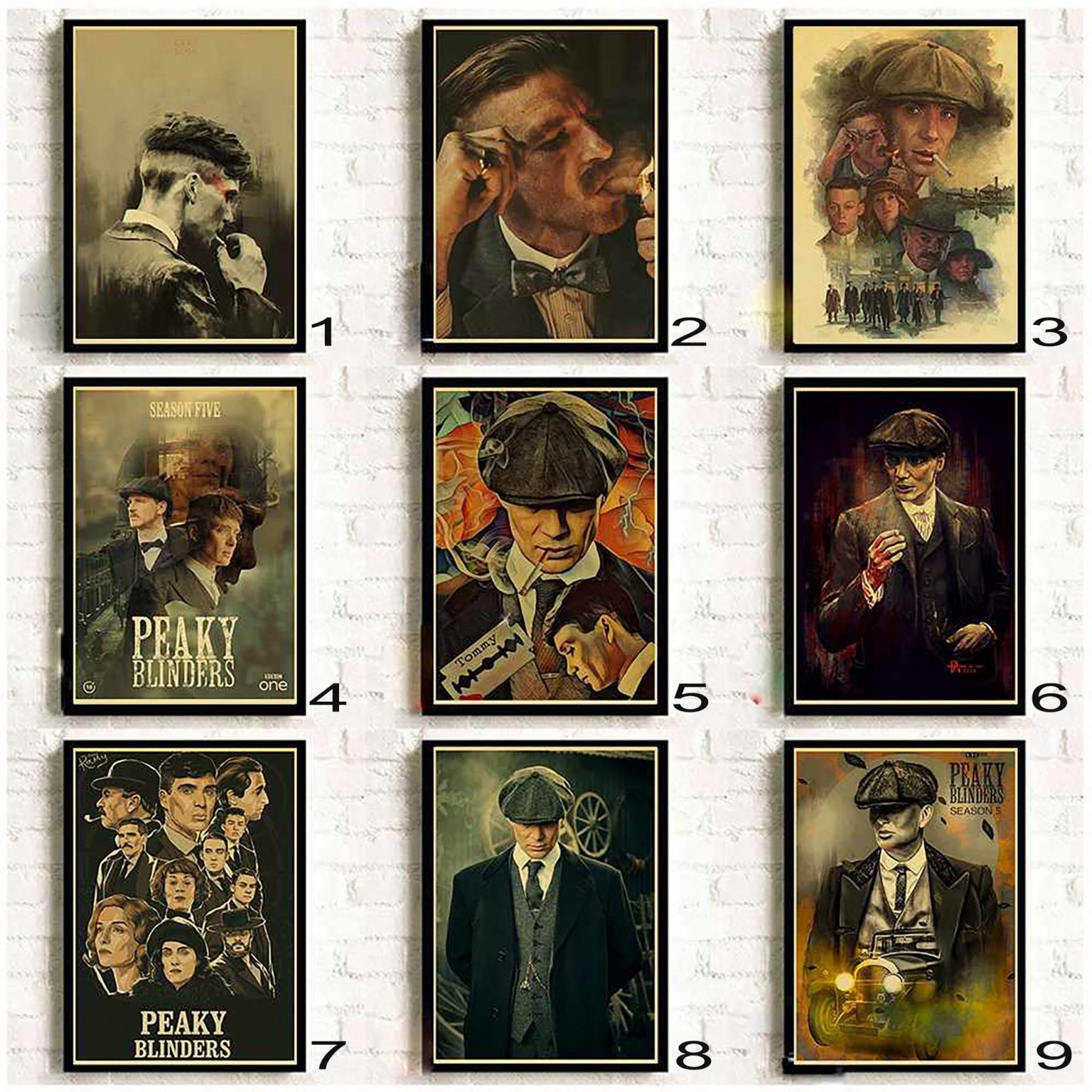 Peaky Blinders Thomas Shelby Wall Art Poster Canvas - Kaiteez