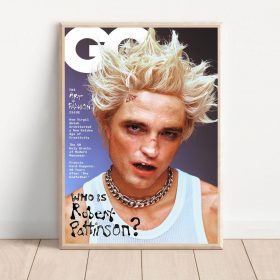 Robert Pattinson GQ Magazine Canvas Poster Wall Art - Kaiteez