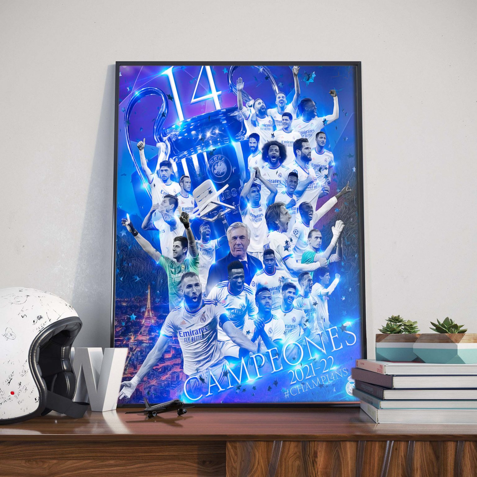 UEFA Champions League Liverpool Champions Paris 2022 Art Decor Poster ...