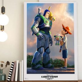 Official Lightyear promo art featuring Andy watching the film Poster ...