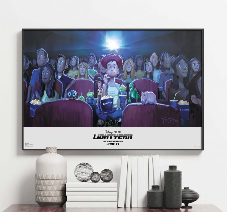 Official Lightyear promo art featuring Andy watching the film Poster ...