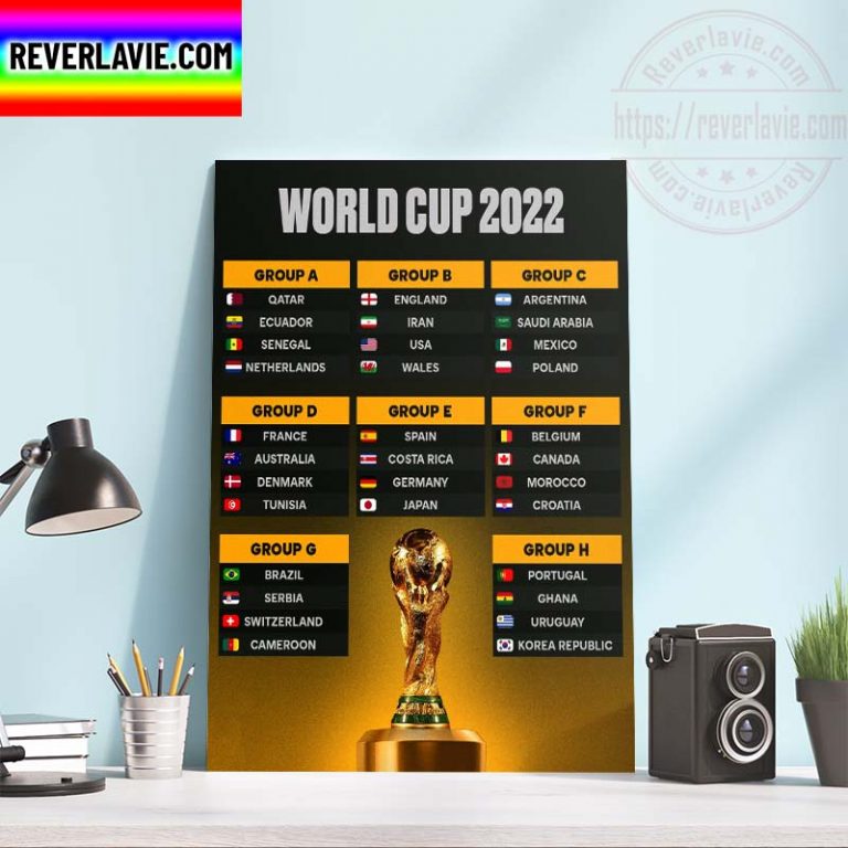 World Cup 2022 WC Qatar The Complete 2022 World Cup Groups Home Decor ...