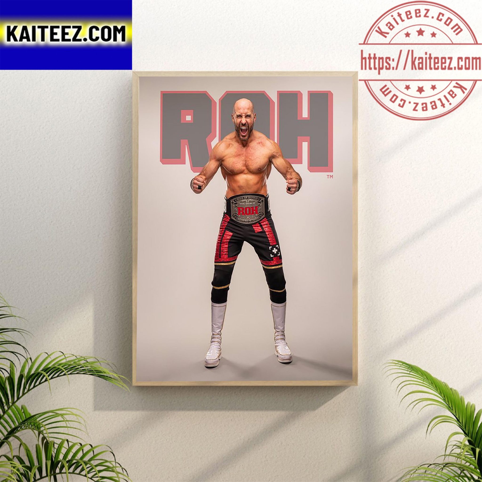 AEW Fight Forever Official Cover Art 2022 Poster Canvas - Kaiteez