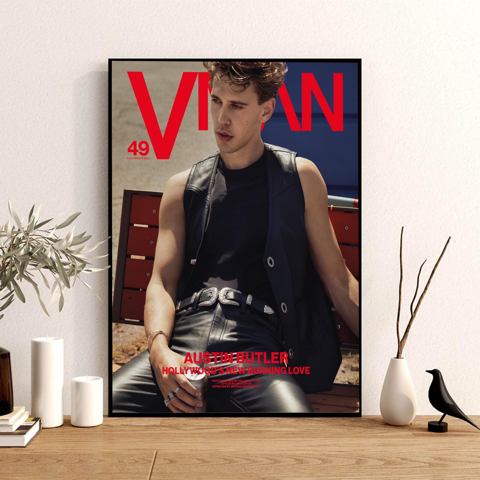 Austin Butler Covers Of VMAN Art Decor Poster Canvas - Kaiteez