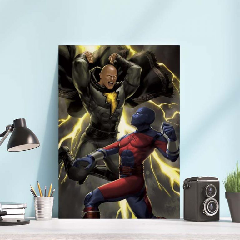 DC Comics Official Covers Black Adam Fight Albert Rothstein Canvas ...