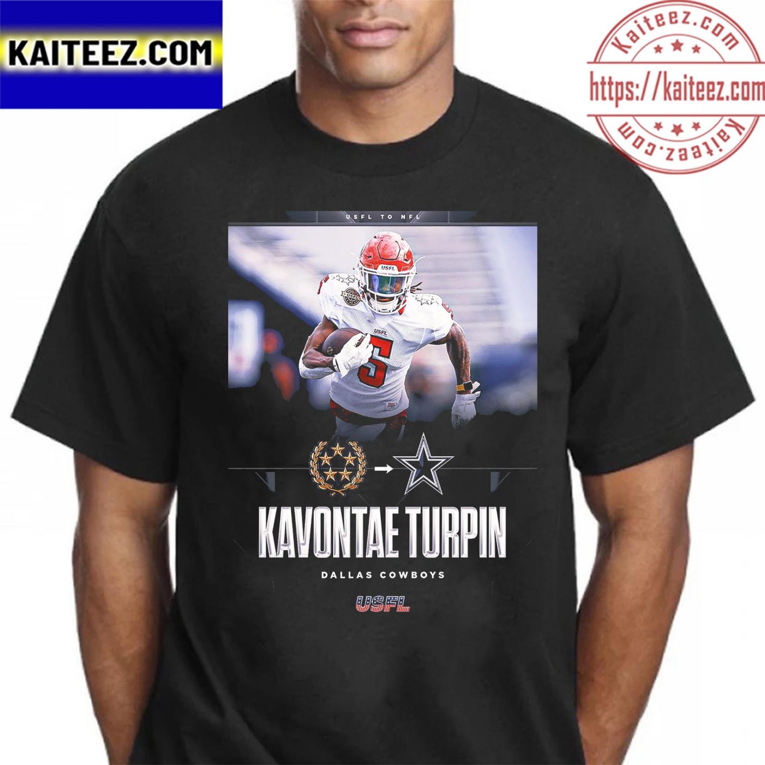 Dallas Cowboys Have Signed USFL MVP WR KaVontae Turpin Vintage T-Shirt ...