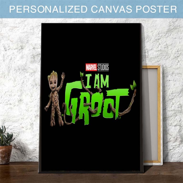 Marvel Studios I Am GROOT Magnum Opus Canvas Poster - Kaiteez