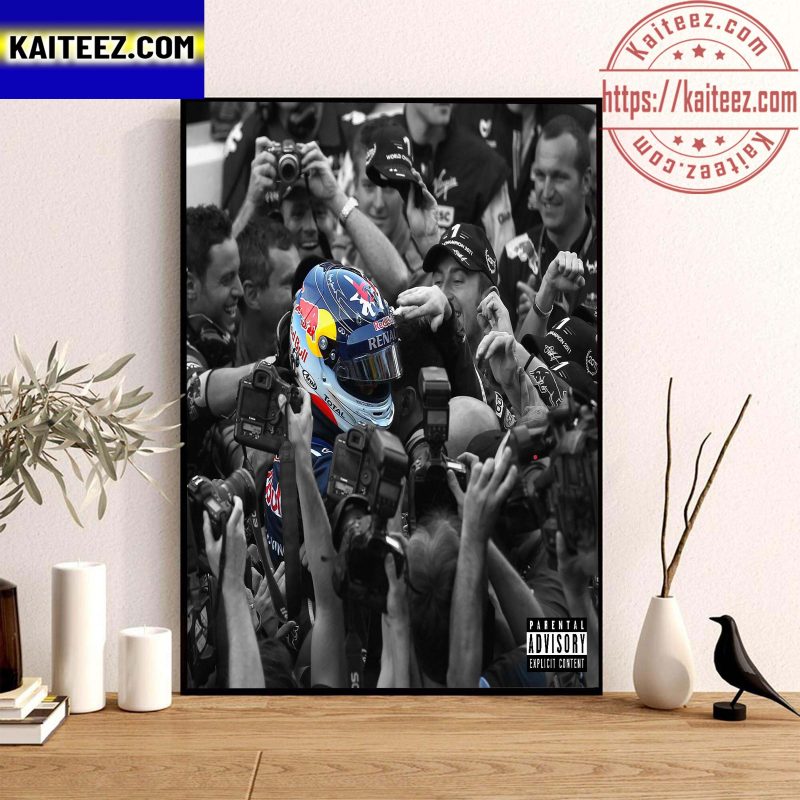 Thank You Sebastian Vettel 4 F1 World Champions Retirement Poster ...