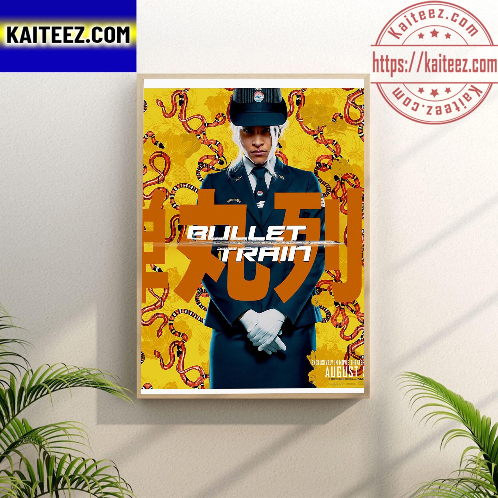 Bullet Train Brad Pitt Poster Canvas - Kaiteez