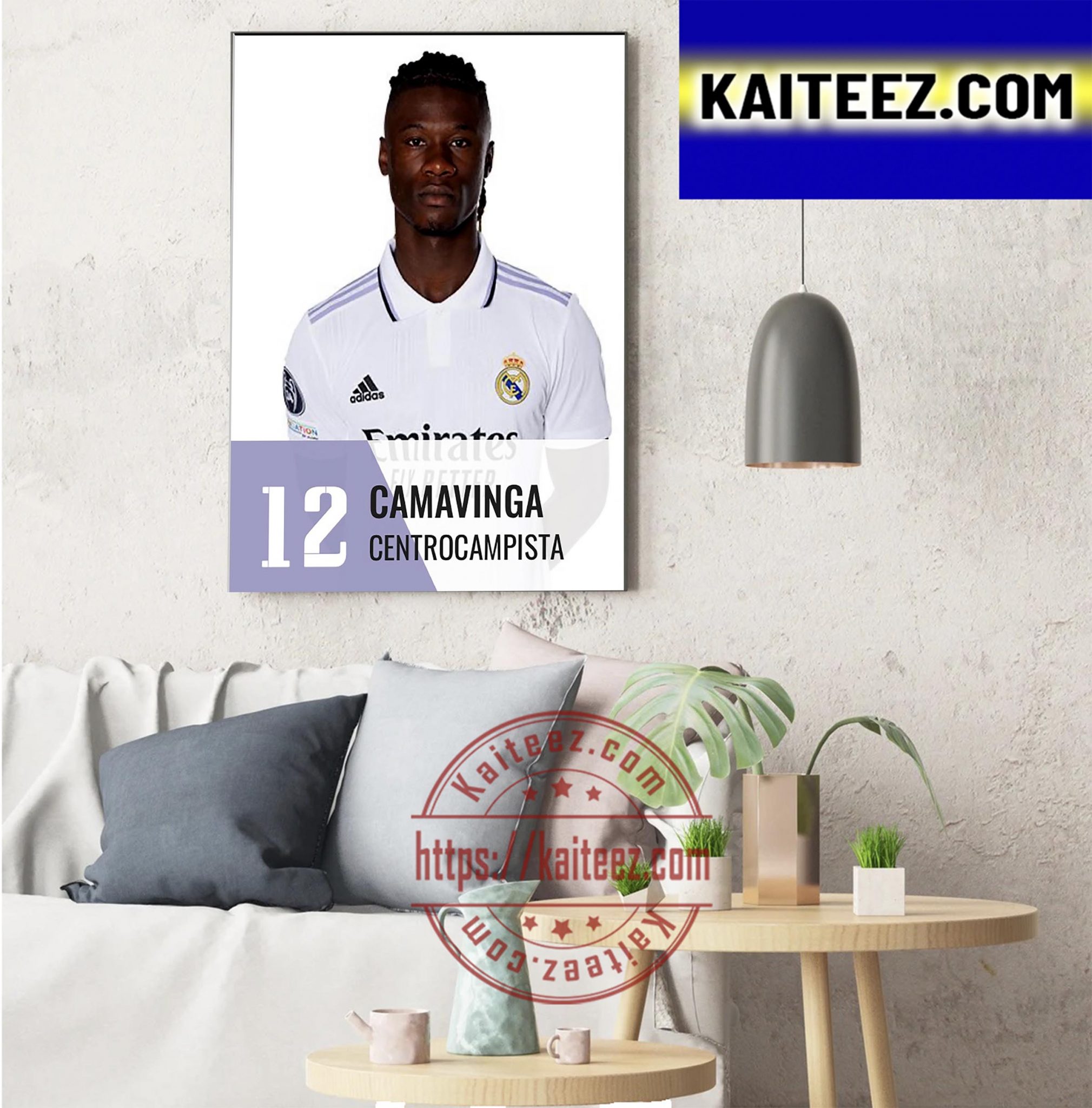 Camavinga New Number 12 In Real Madrid Art Decor Poster Canvas - Kaiteez