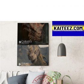 Caraxes And Syrax In House Of The Dragon Episode 2 Decorations Poster ...