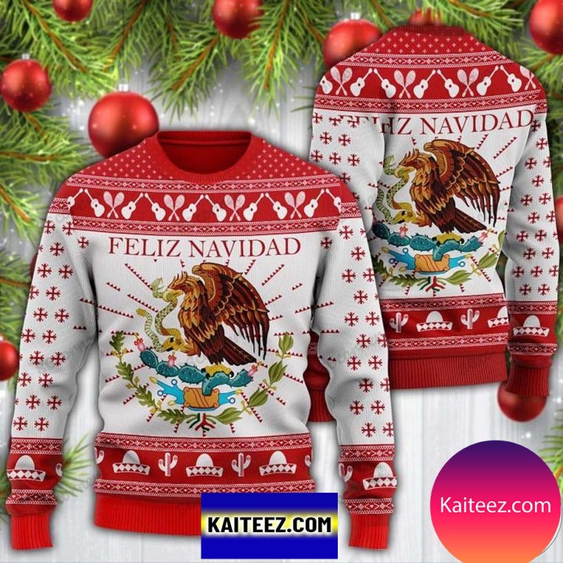Feliz Navidad Mexican Christmas Ugly Sweater - Kaiteez