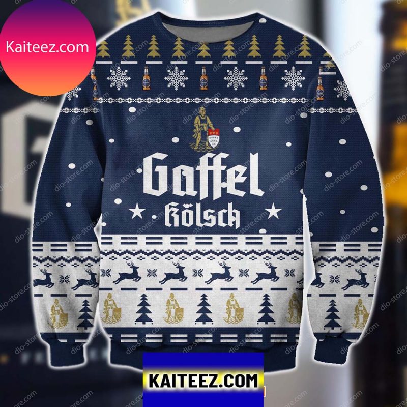 Gaffel Kolsch Beer 3d All Over Print Christmas Sweater - Kaiteez
