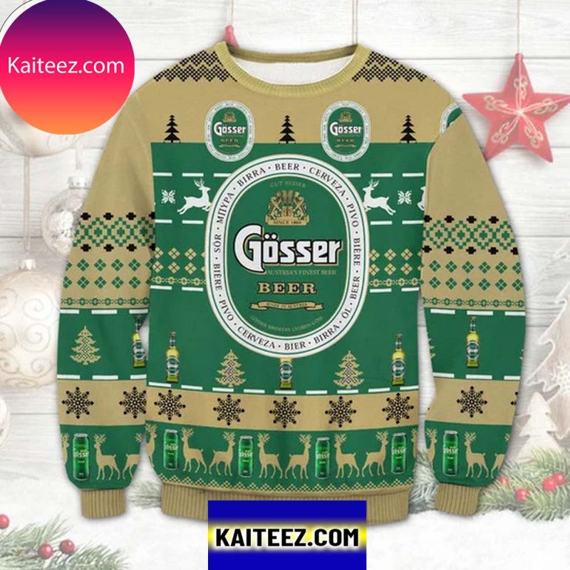 G?sser Bier 3D Christmas Ugly Sweater - Kaiteez