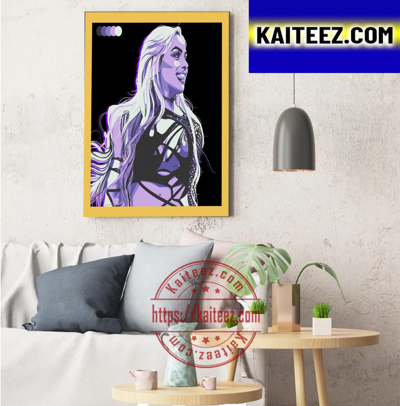 LIV Morgan New Drawing Special For Fan Decorations Poster Canvas - Kaiteez