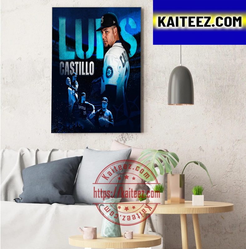 Luis Castillo 21 In Seattle Mariners Art Decor Poster Canvas - Kaiteez