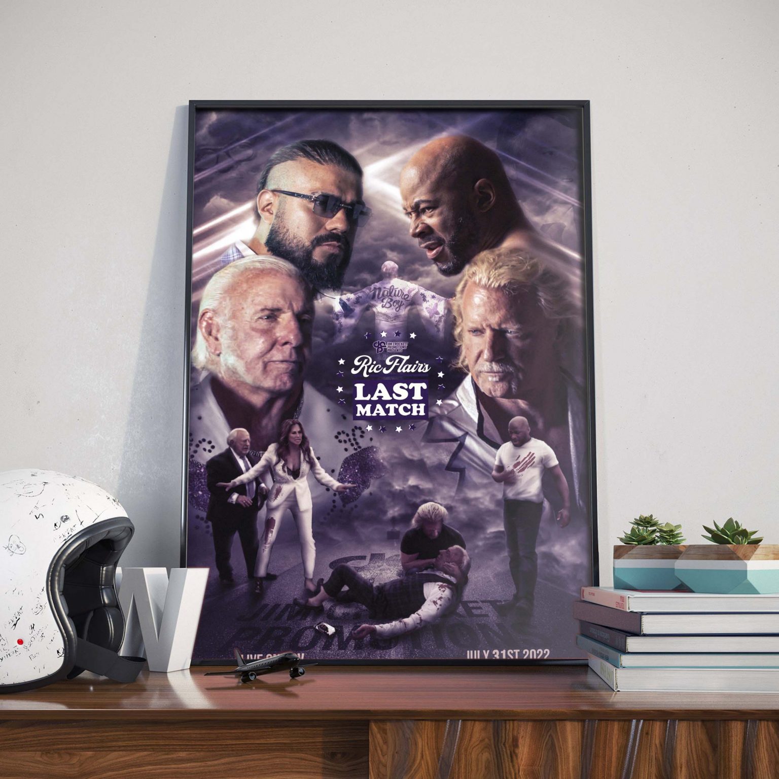 Ric Flairs Last Match Official Poster Canvas - Kaiteez