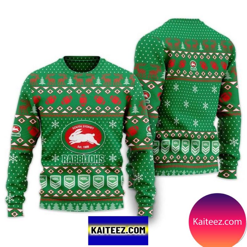 South Sydney Rabbitohs Christmas Ugly Sweater - Kaiteez