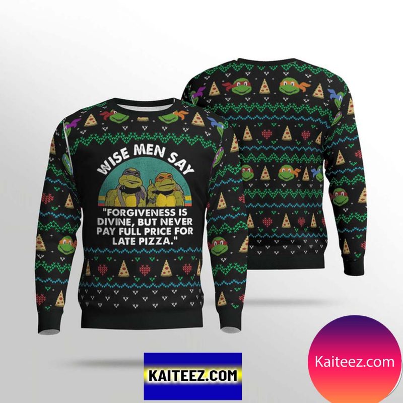 Teenage Mutant Ninja Turtles Wise Men Say Christmas Ugly Sweater - Kaiteez
