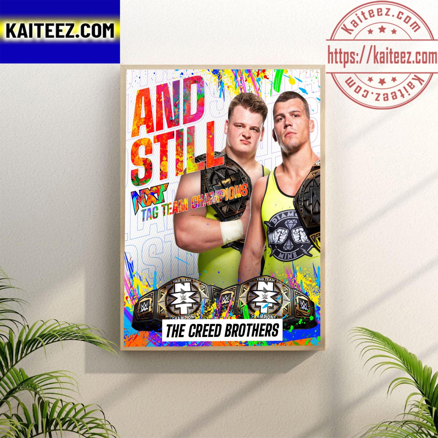 WWE And Still NXT Tag Team Champions The Creed Brothers Poster Canvas ...