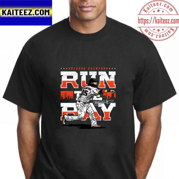 Brandon Crawford Run Ray Vintage T-Shirt - Kaiteez