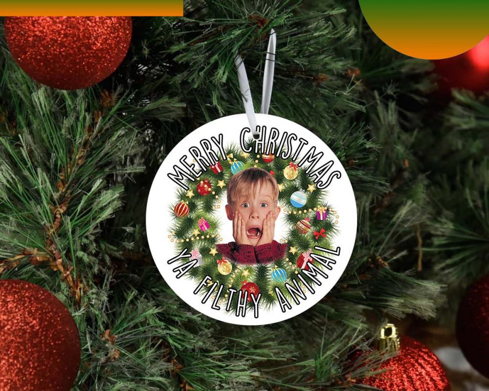 Home Alone Kevin Mccallister Ya Filthy Animal Christmas Ornament - Kaiteez