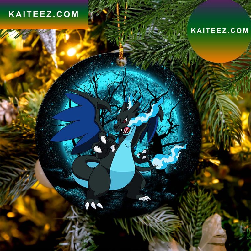 Charizard Mega X Moonlight Mica Circle Ornament Perfect Gift For ...