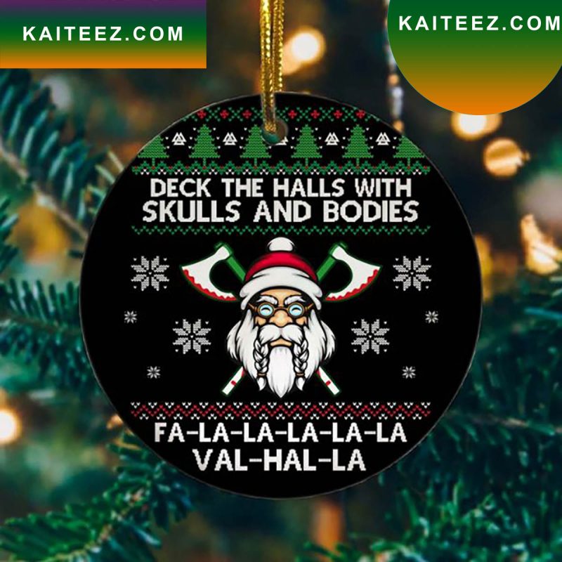 Deck The Halls With Skulls And Bodies Christmas 2022 Ceramic Ornament ...
