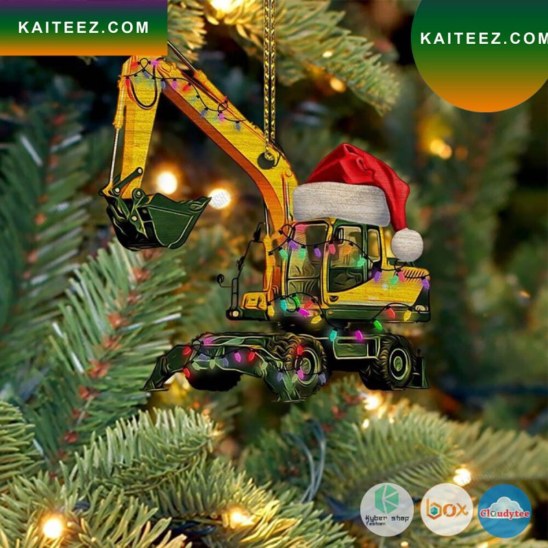 Excavator Led Lights Christmas Ornament - Kaiteez