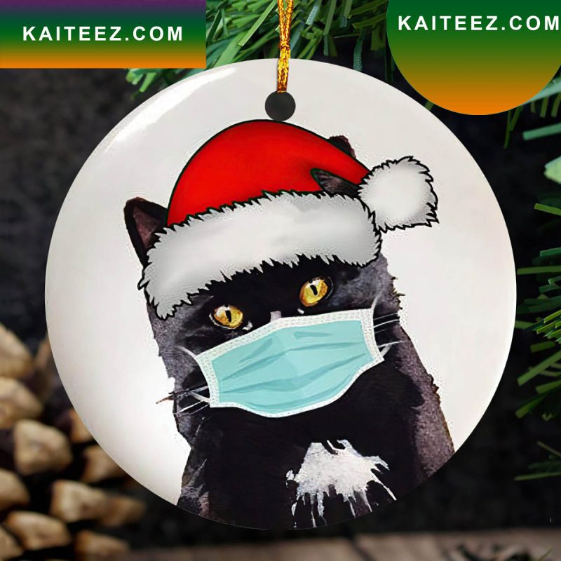 Funny Black Cat Christmas Decorations 2022 Christmas Ornament - Kaiteez