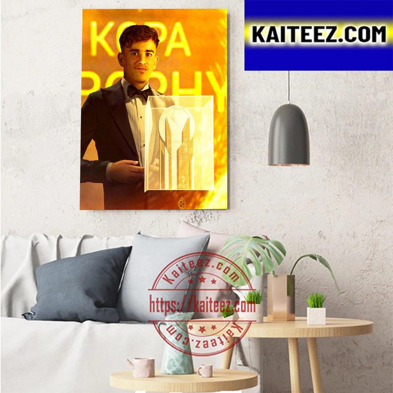 Gavi Takes Home Kopa Trophy 2022 Art Decor Poster Canvas - Kaiteez