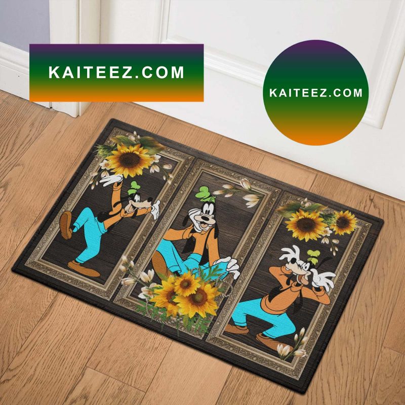Goofy Sunflower Bath Mat Doormat - Kaiteez