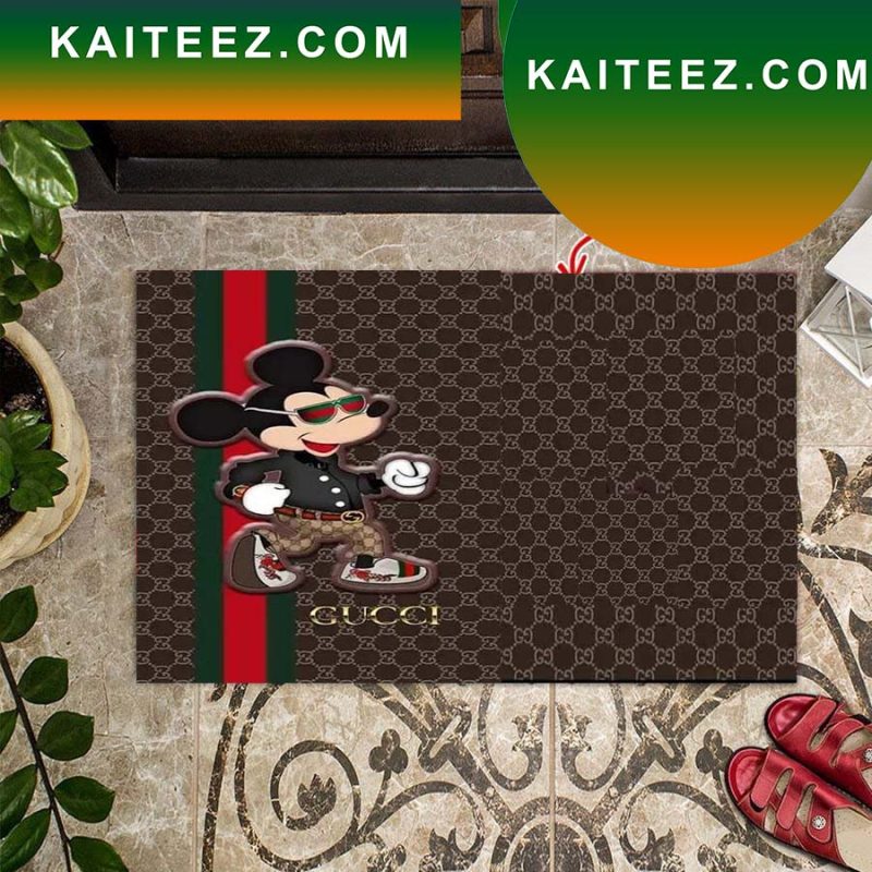 Gucci Logo x Mickey Mouse Disney Doormat - Kaiteez