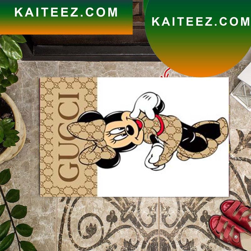 Gucci Logo x Minnie Mouse Disney Doormat - Kaiteez