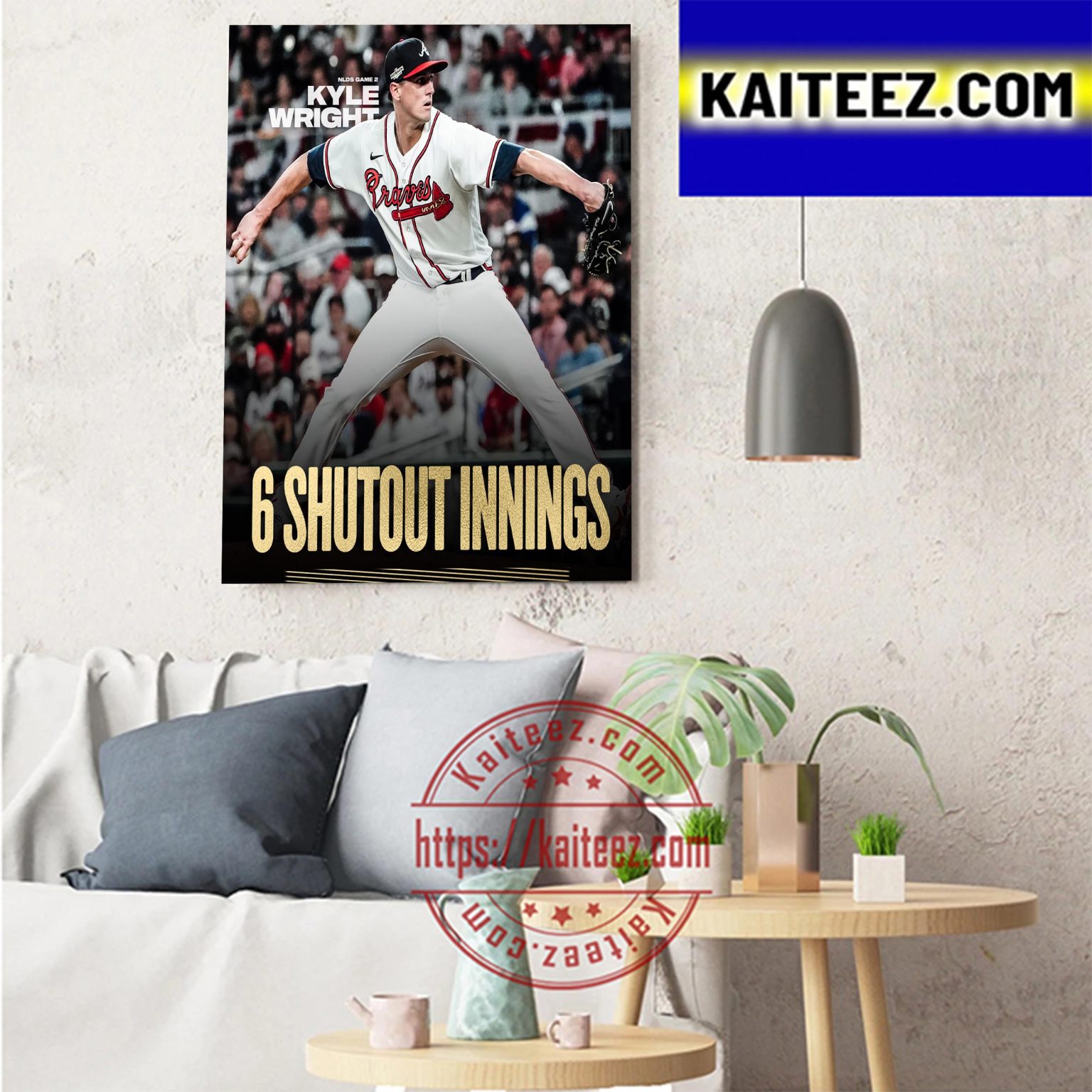 Kyle Wright Back To Battle Atlanta Braves Art Decor Poster Canvas - Kaiteez