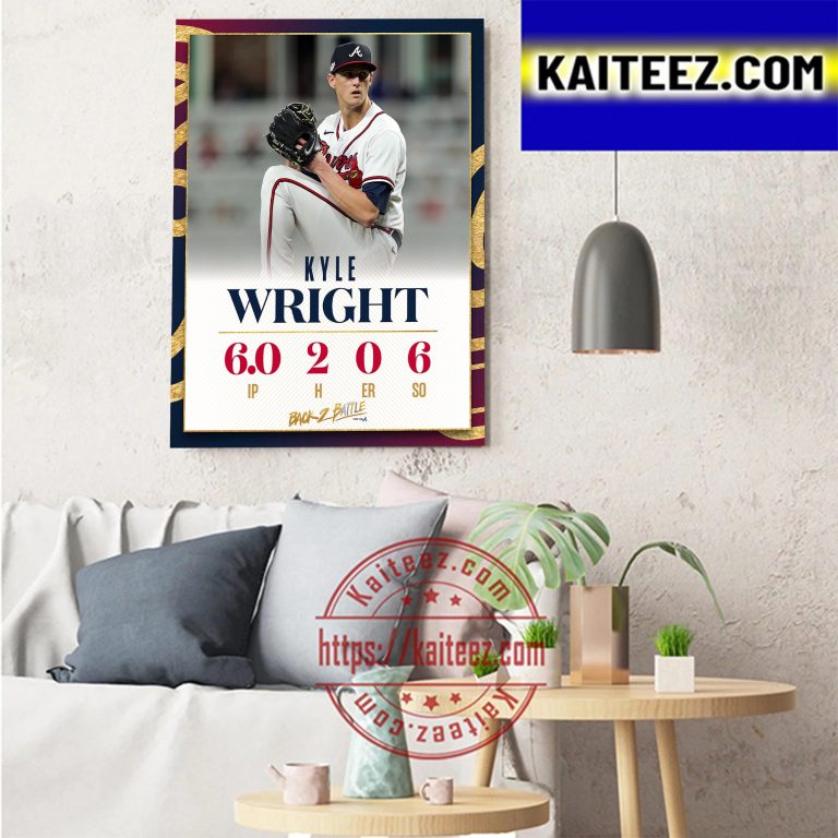 Kyle Wright Back To Battle Atlanta Braves Art Decor Poster Canvas - Kaiteez