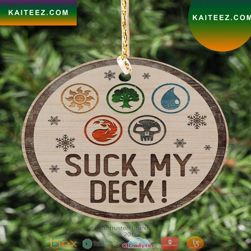 Magic The Gathering Suck My Deck Christmas Ornament - Kaiteez