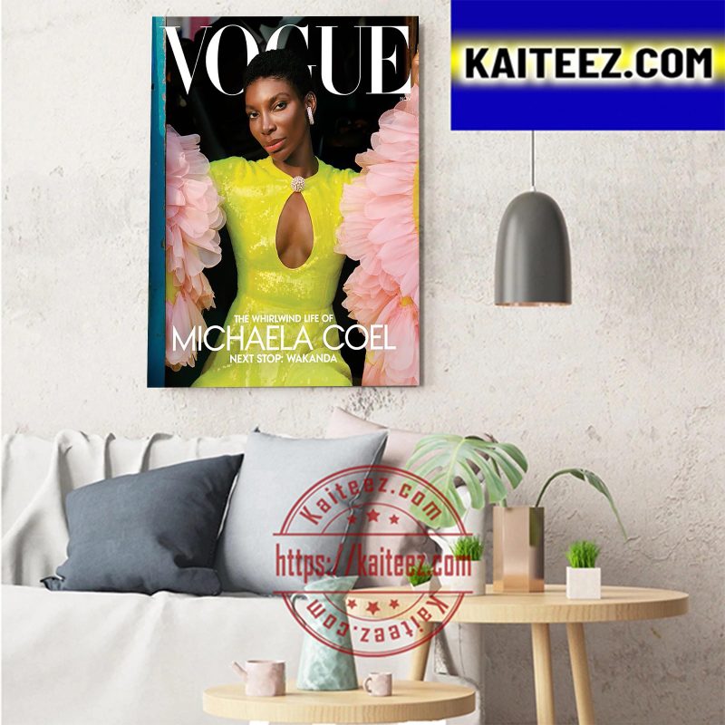 Michaela Coel In Marvel Studios Black Panther Wakanda Forever On Vogue ...