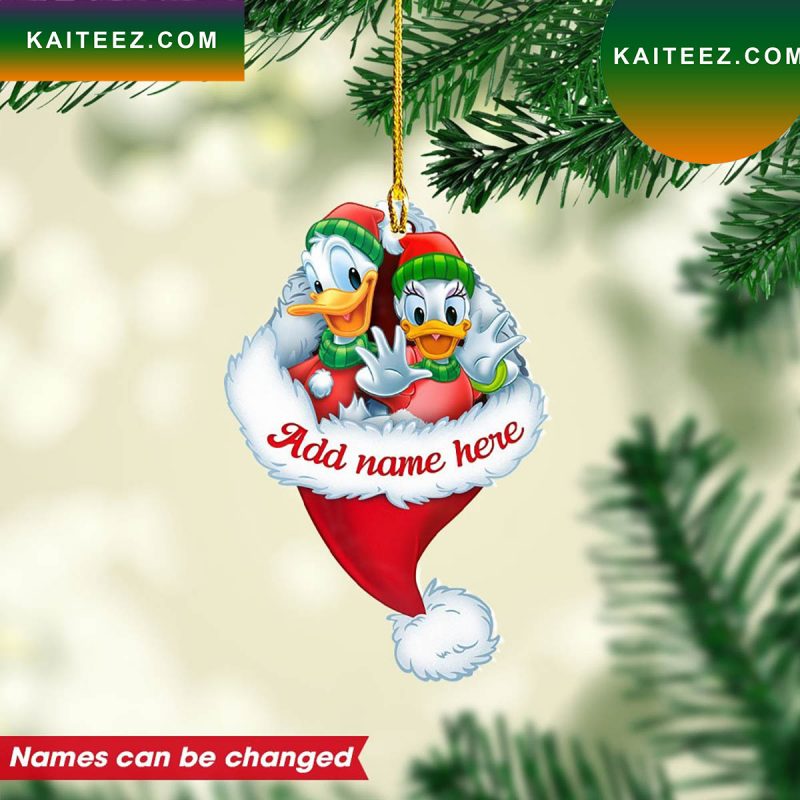 Personalized Donald Duck And Daisy Custom Christmas Christmas Ornament ...