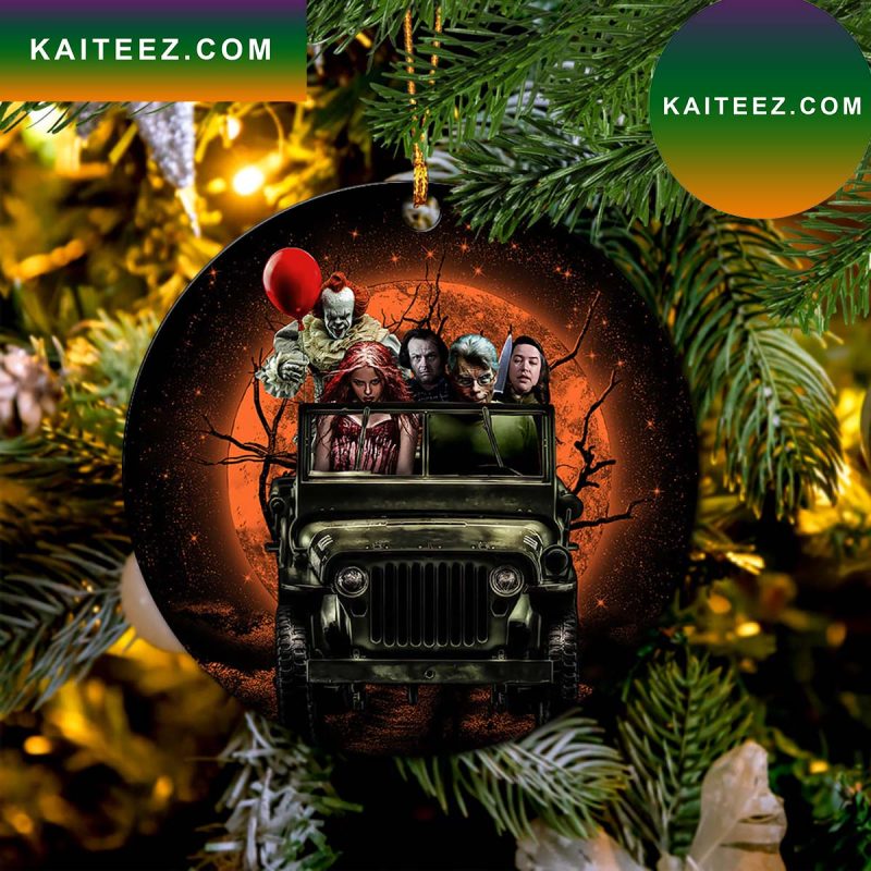 Pennywise And Friends Halloween Moonlight Mica Circle Ornament Perfect ...