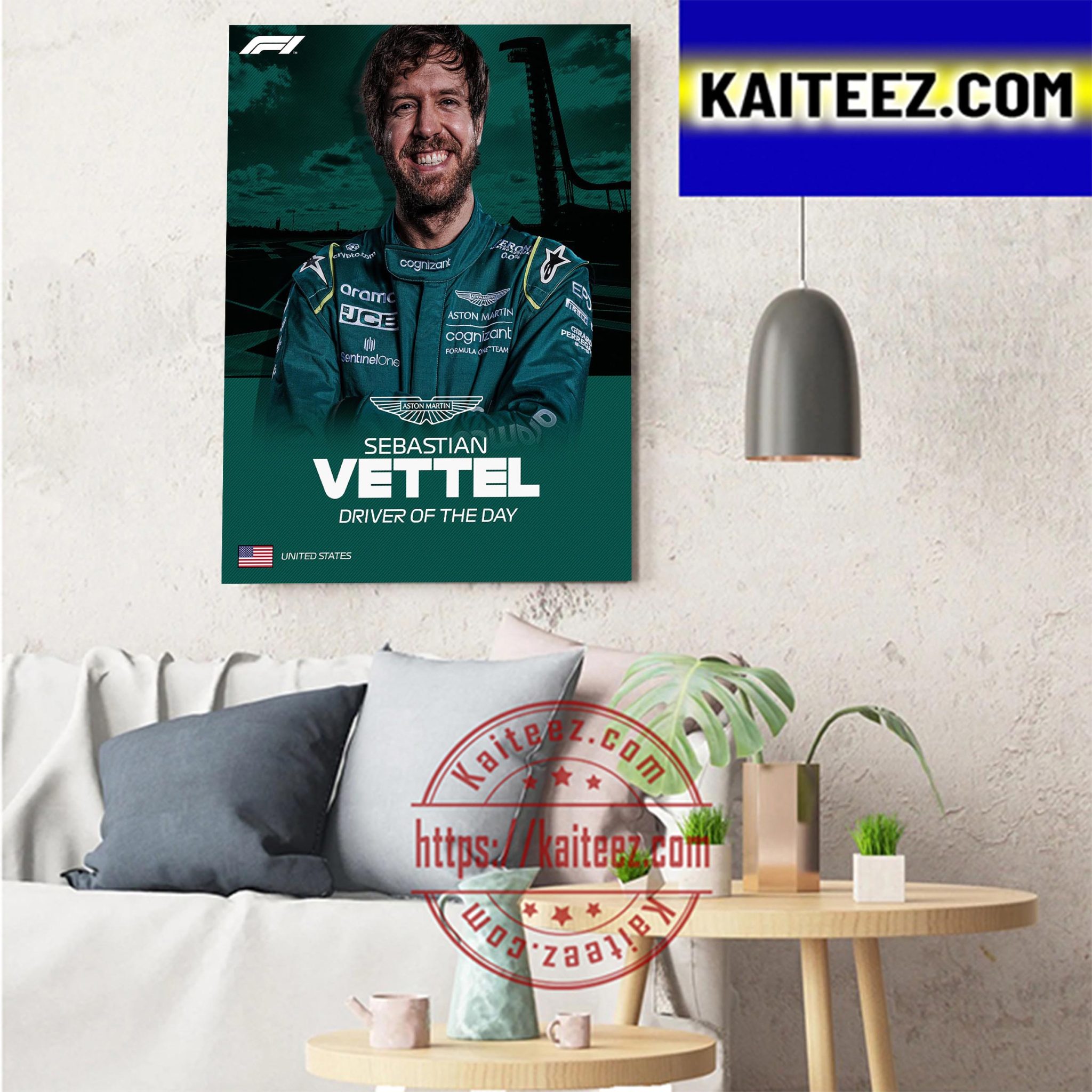 Thank You Sebastian Vettel 4 F1 World Champions Retirement Poster ...