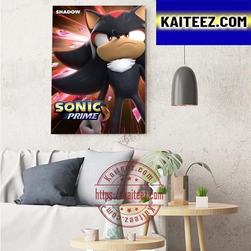 Shadow On Sonic Prime Poster Movie Art Decor Poster Canvas - Kaiteez