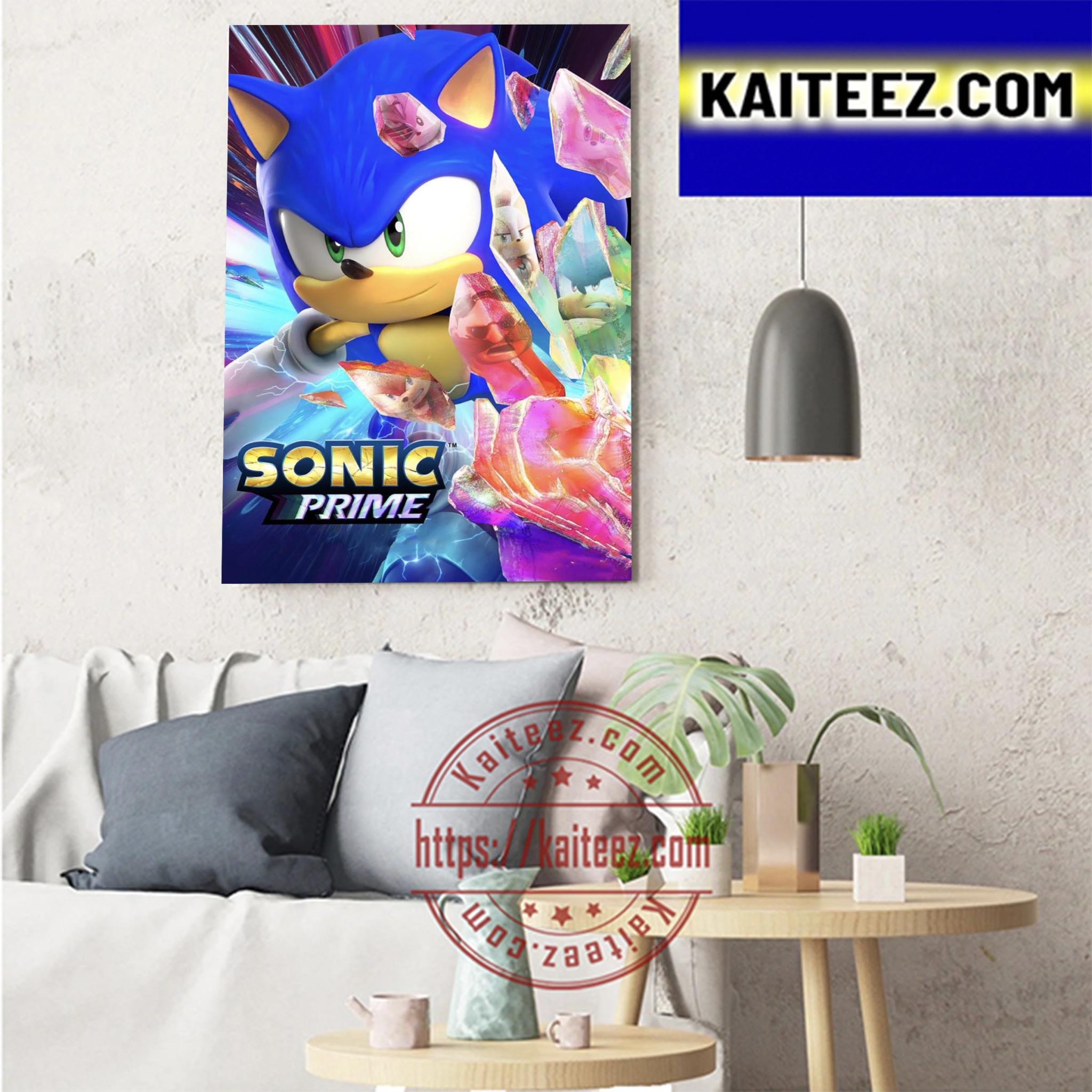 Sonic Prime Poster Movie Art Decor Poster Canvas - Kaiteez